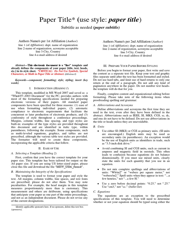 Paper Title Optimization | PDF | Bracket | Note (Typography)