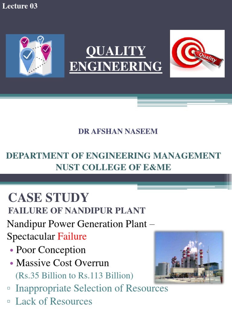 Quality Engineering: Department of Engineering Management Nust College ...