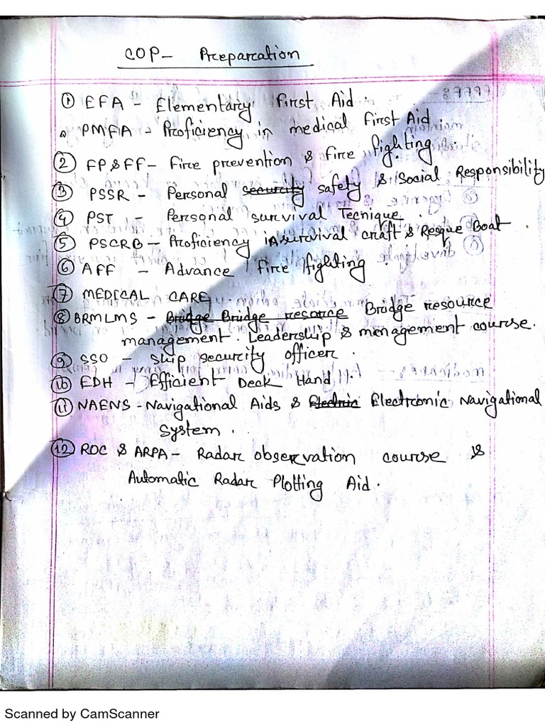 Cop. Aff, FPFF, PSCRB, PST, PSSR, Efa, Mfa, Erm, HV PDF | PDF