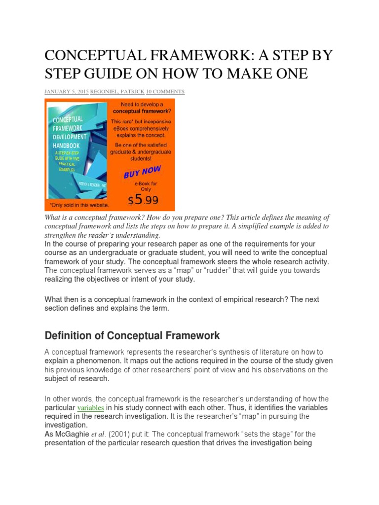 Conceptual Framework: A Step by Step Guide On How To Make One | PDF ...