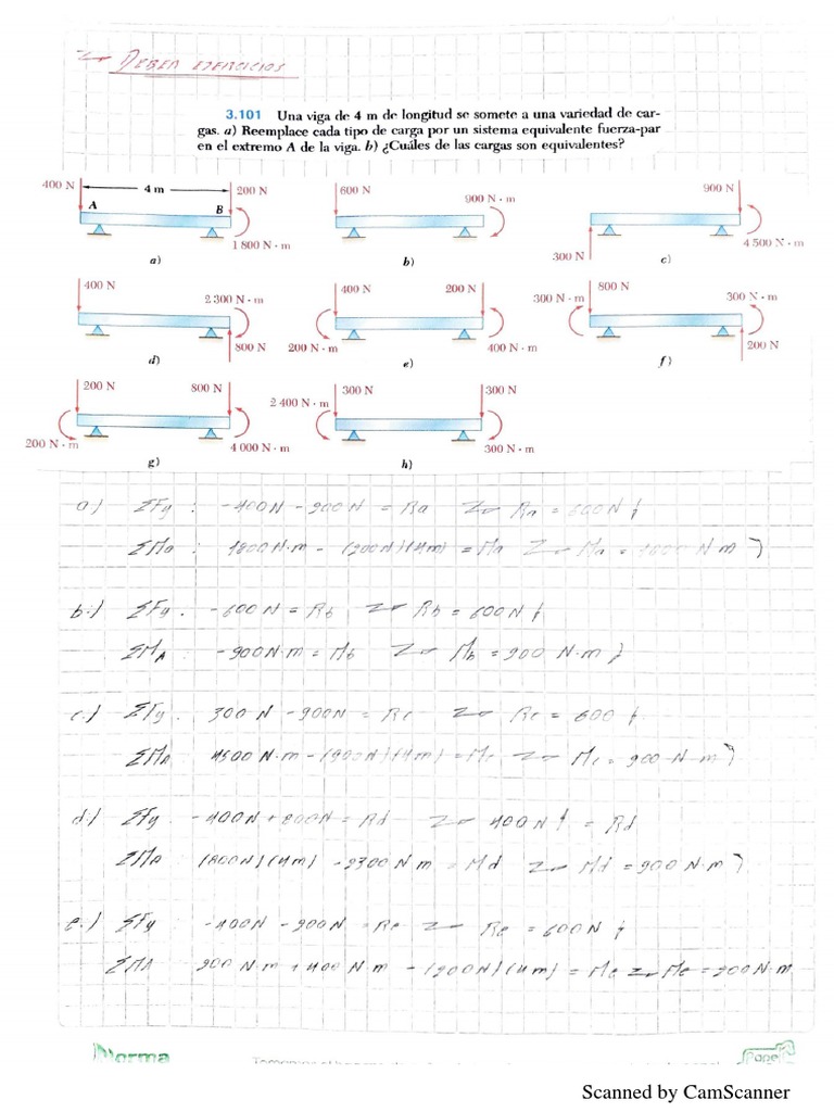 Deber Estática | PDF