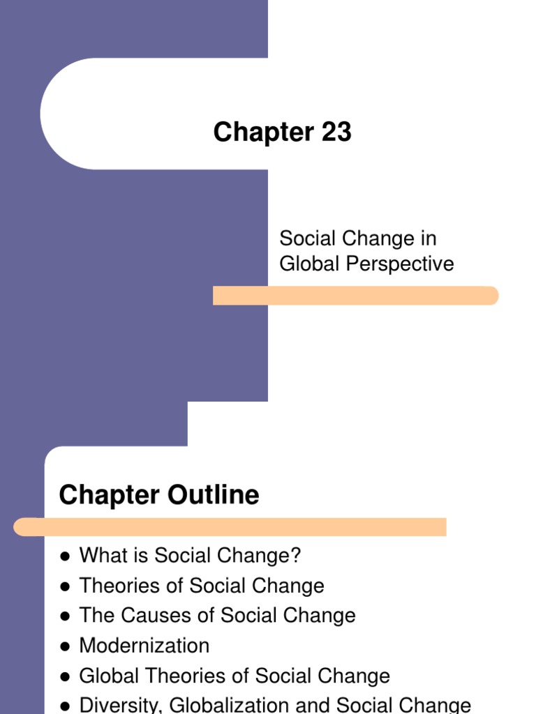 Social Change in Global Perspective | PDF | Society | Globalization
