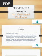 SPSC Past Papers and Test Prep Guide | PDF