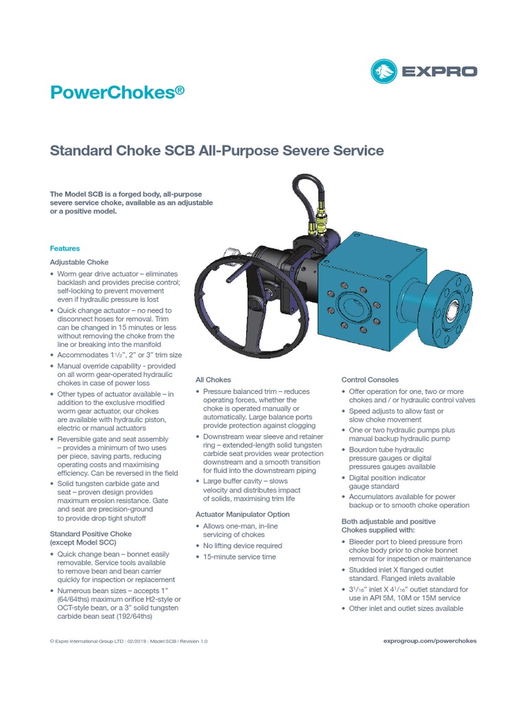 Powerchokes: Standard Choke SCB All-Purpose Severe Service | PDF ...