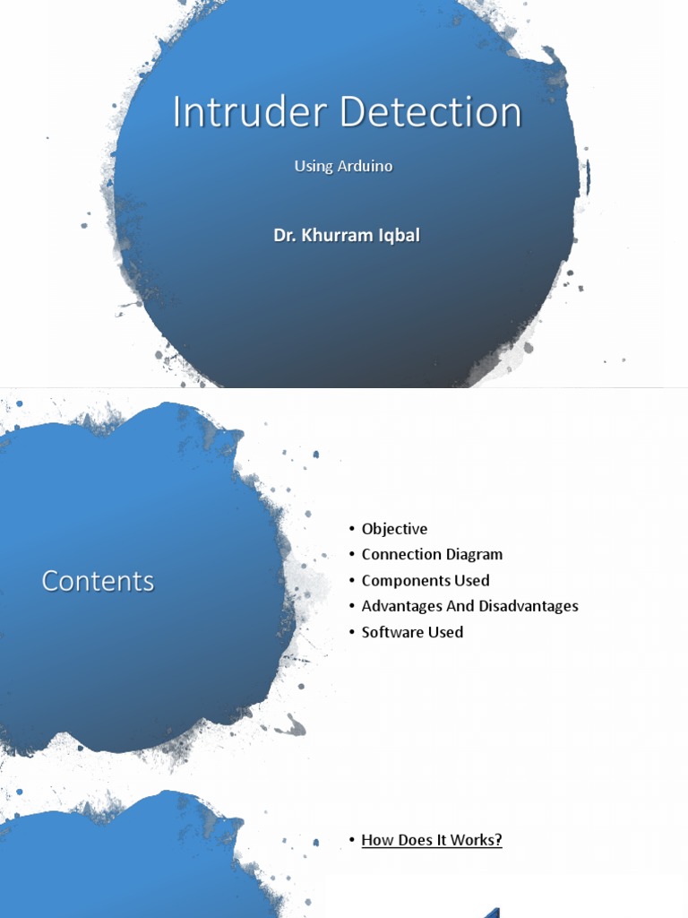 Intruder Detection: Dr. Khurram Iqbal | PDF | Technology & Engineering