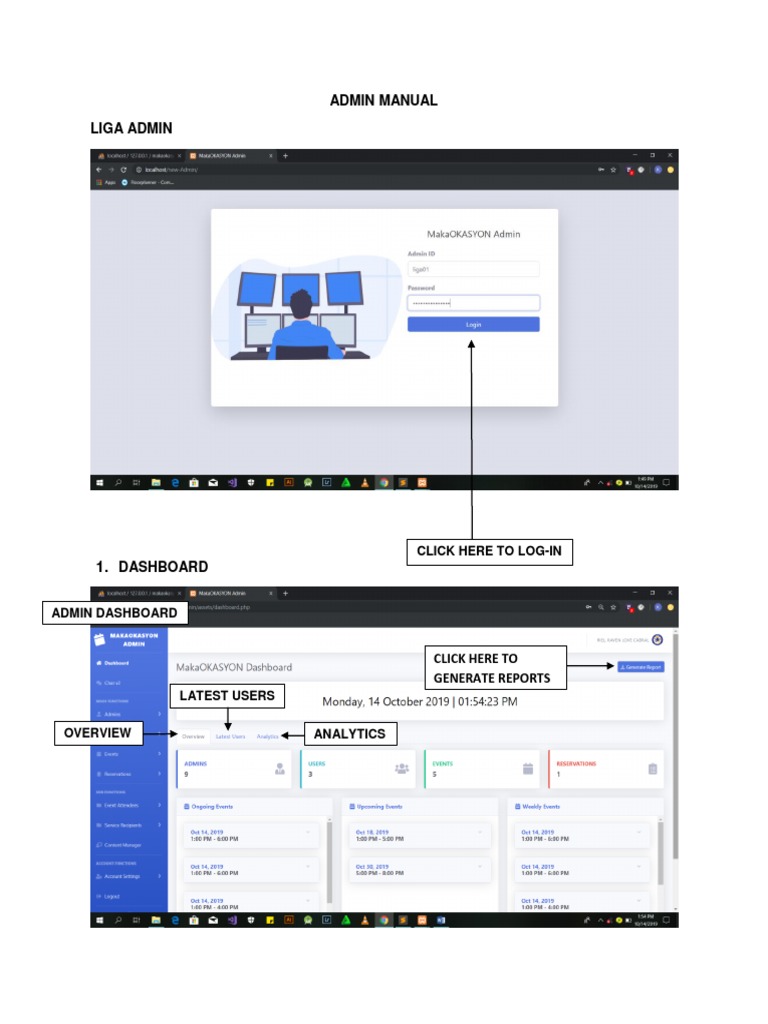 Admin Manual Liga Admin: Click Here To Log-In | Download Free PDF ...