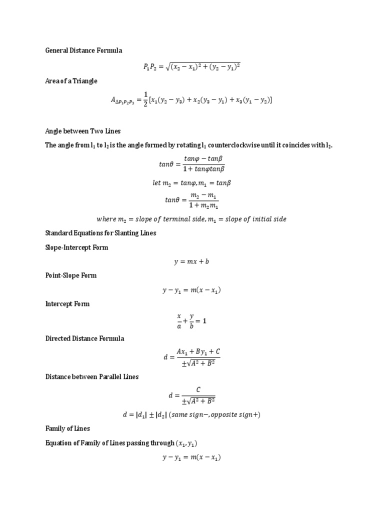 Analytic Geometry | PDF | Circle | Perpendicular