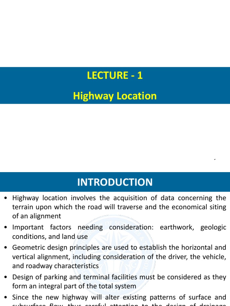 Highway Location Principles and Process | PDF | Surveying | Remote Sensing