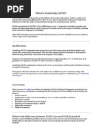 Cambridge ICE: Curriculum and Benefits | PDF | Educational Stages ...