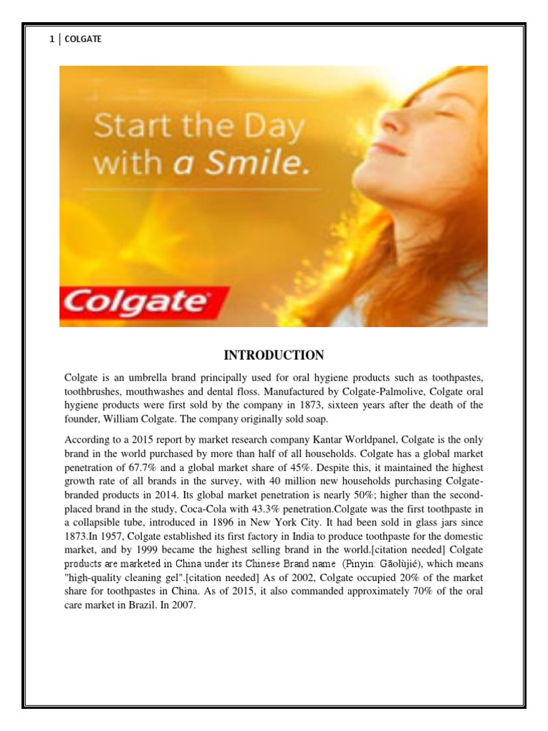 Colgate | PDF | Oral Hygiene