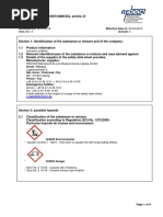 MSDS Protectol PE | PDF | Dangerous Goods | Toxicity