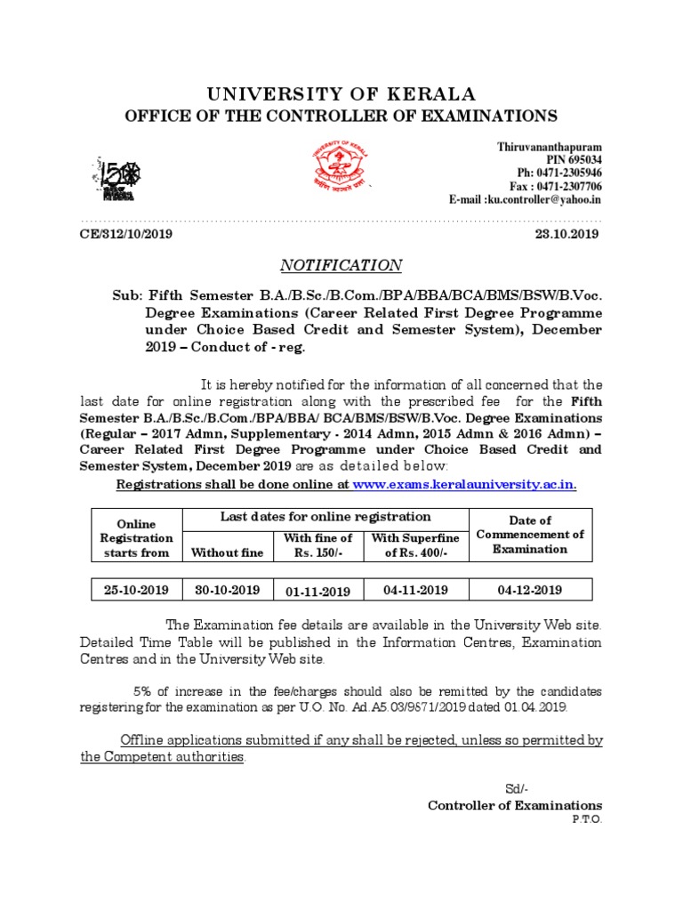 University of Kerala University of Kerala | PDF | Business