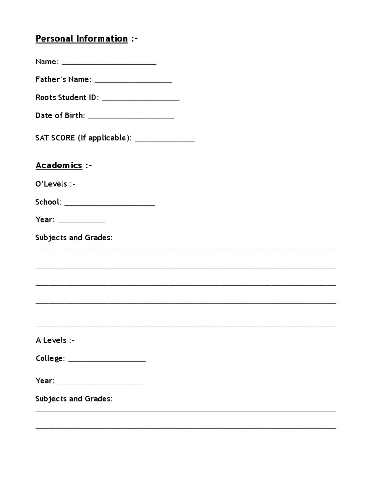 Student CV Template | PDF
