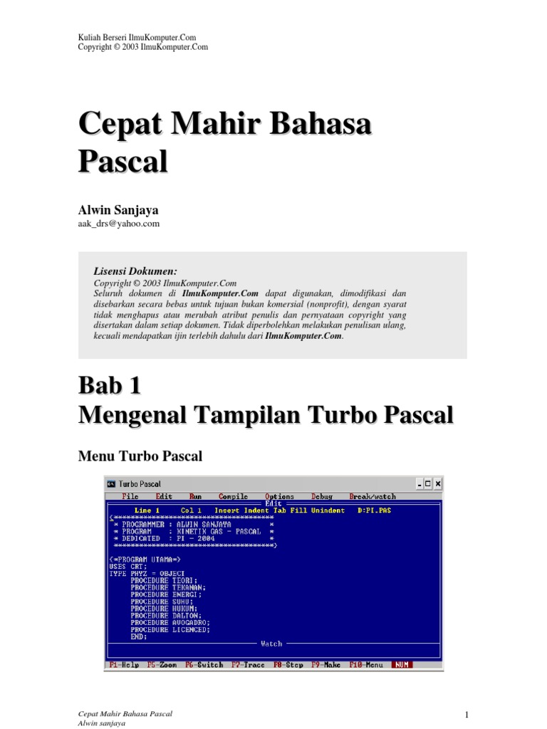 Alwin Pascal 01 | PDF