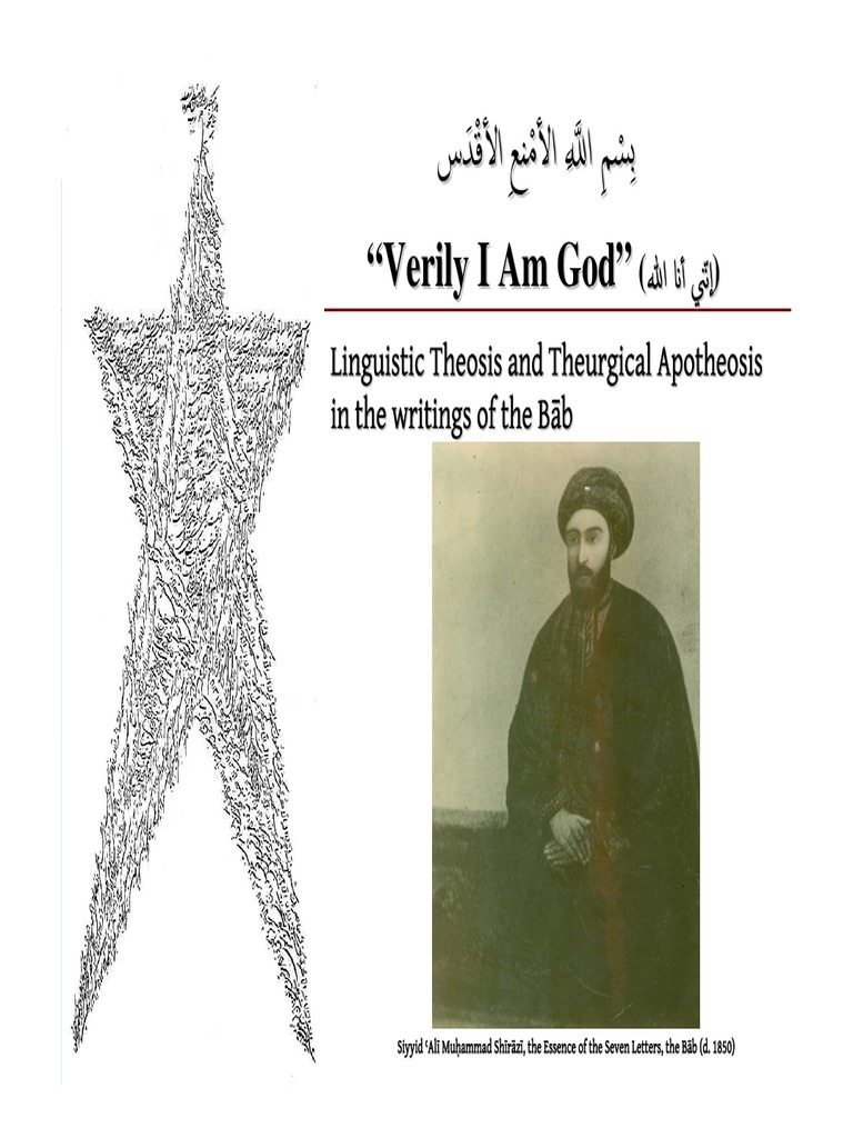 Powerpoint Occulture 2019 Bab Verily I Am God | PDF | Marriage | Quran