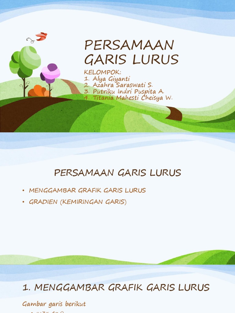 Persamaan Garis Lurus | PDF