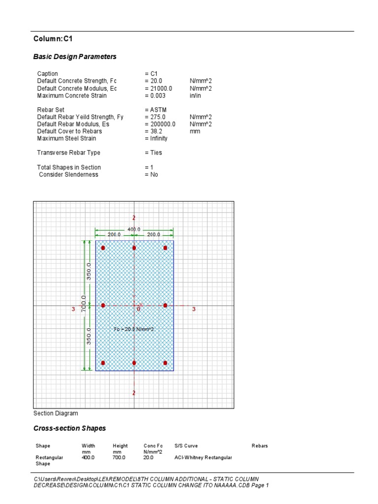 Column Report | PDF | Young's Modulus | Architectural Design