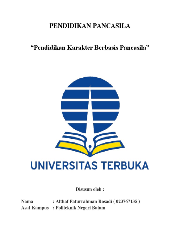 Pendidikan Karakter Berbasis Pancasila | PDF