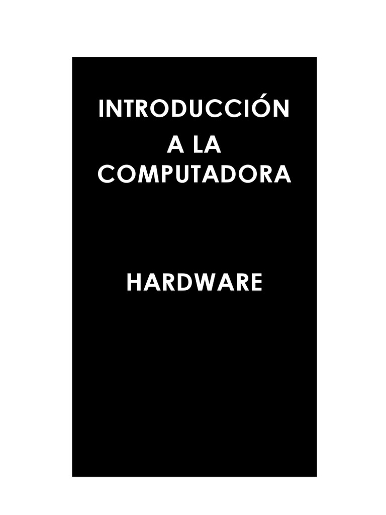 Introducción A La Computadora | PDF | Microprocesador | Micro ...