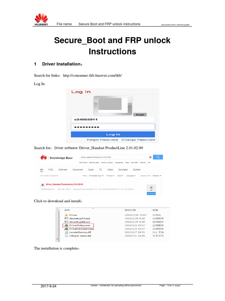 Secure - Boot and FRP Unlock Instructions | PDF | Booting | Classes Of Computers