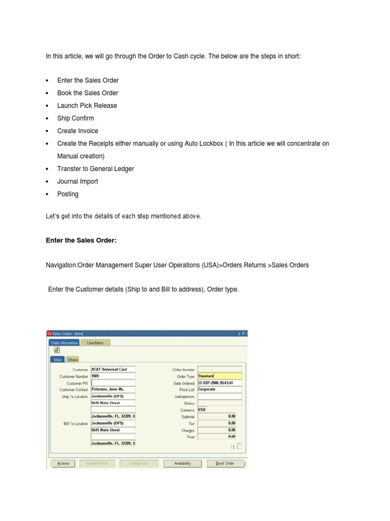 O2C Cycle | PDF | Debits And Credits | Invoice