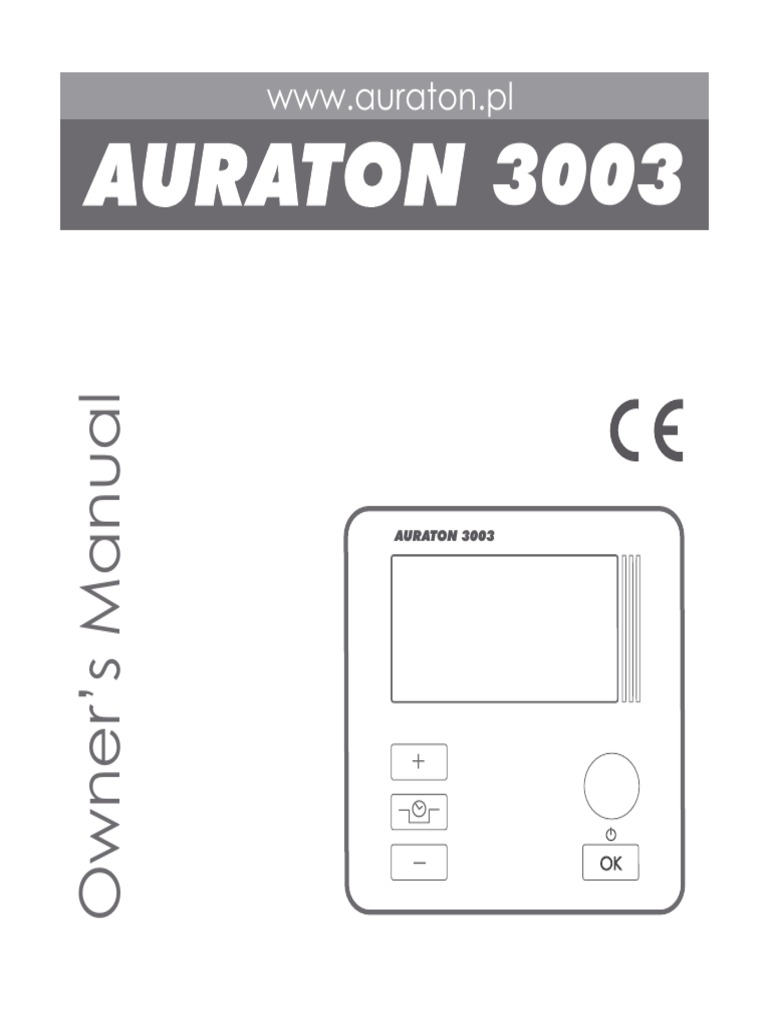 Manual AURATON 3003 en | PDF | Backlight | Screw