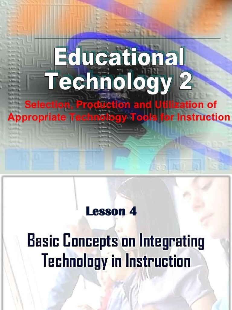 Lesson 4 | PDF | Educational Technology | Teachers