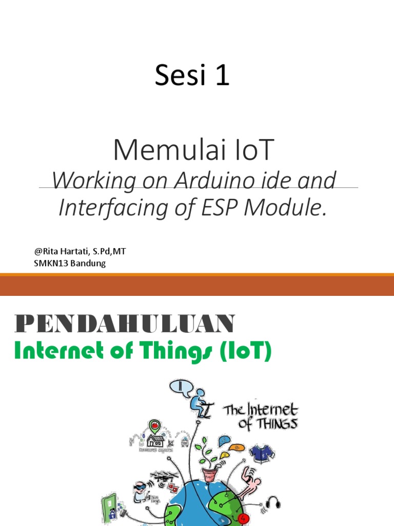 01 Sesi 1 IoT Instalasi Arduino IDE Dan nodeMCU | PDF | Teknologi ...