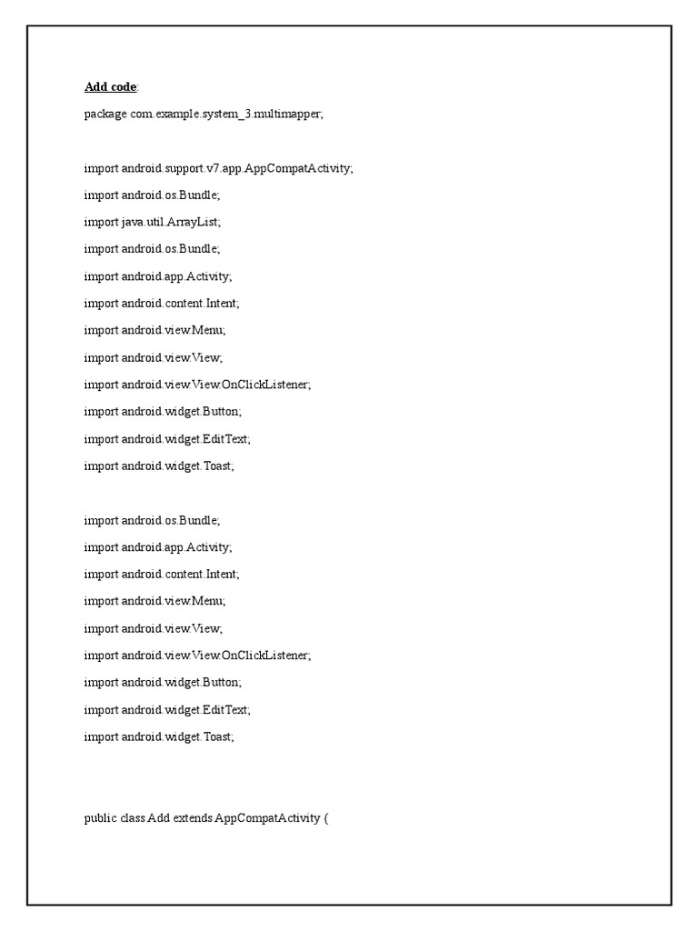 Coding | Download Free PDF | Android (Operating System) | Data Management