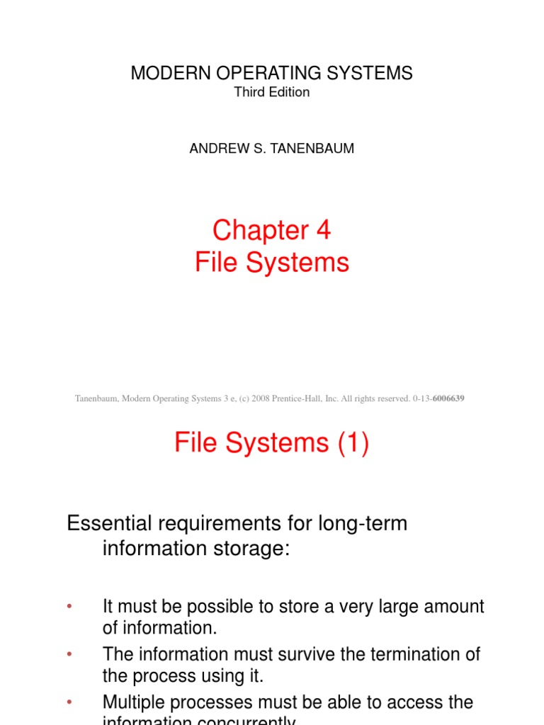 Chapter 04 | PDF | File System | Computer File