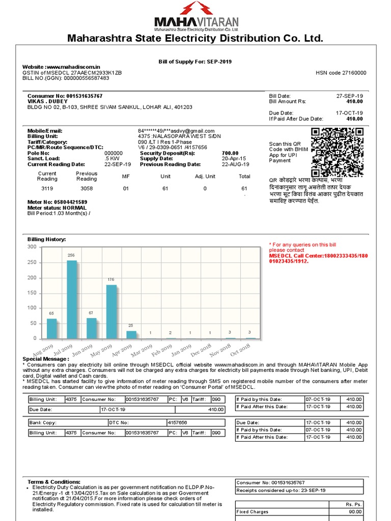 Light Bill PDF | PDF | Cheque | Payments