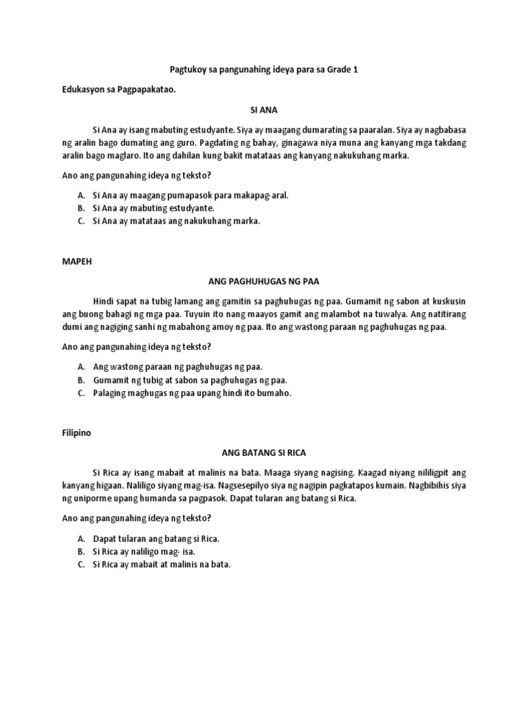 Learning Module in Filipino 1 | PDF