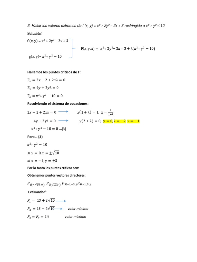 Problema 3,6,8 de MATEMATICA 3 | PDF | Ecuaciones | Algoritmos