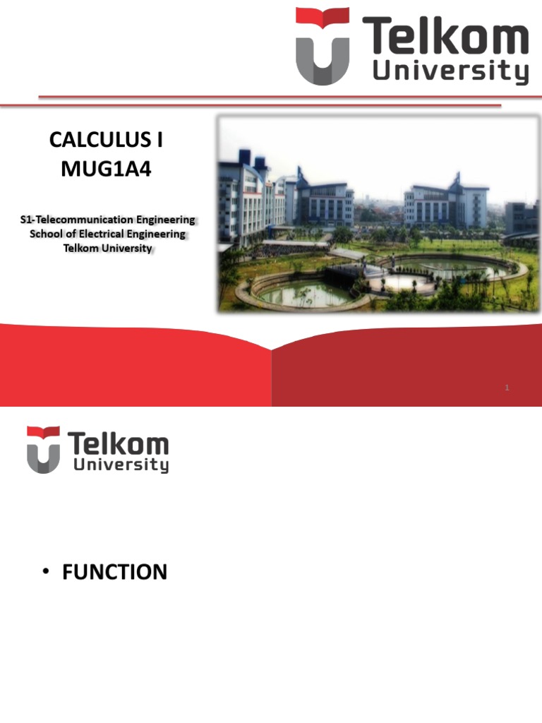 Calculus I MUG1A4: S1-Telecommunication Engineering School of ...