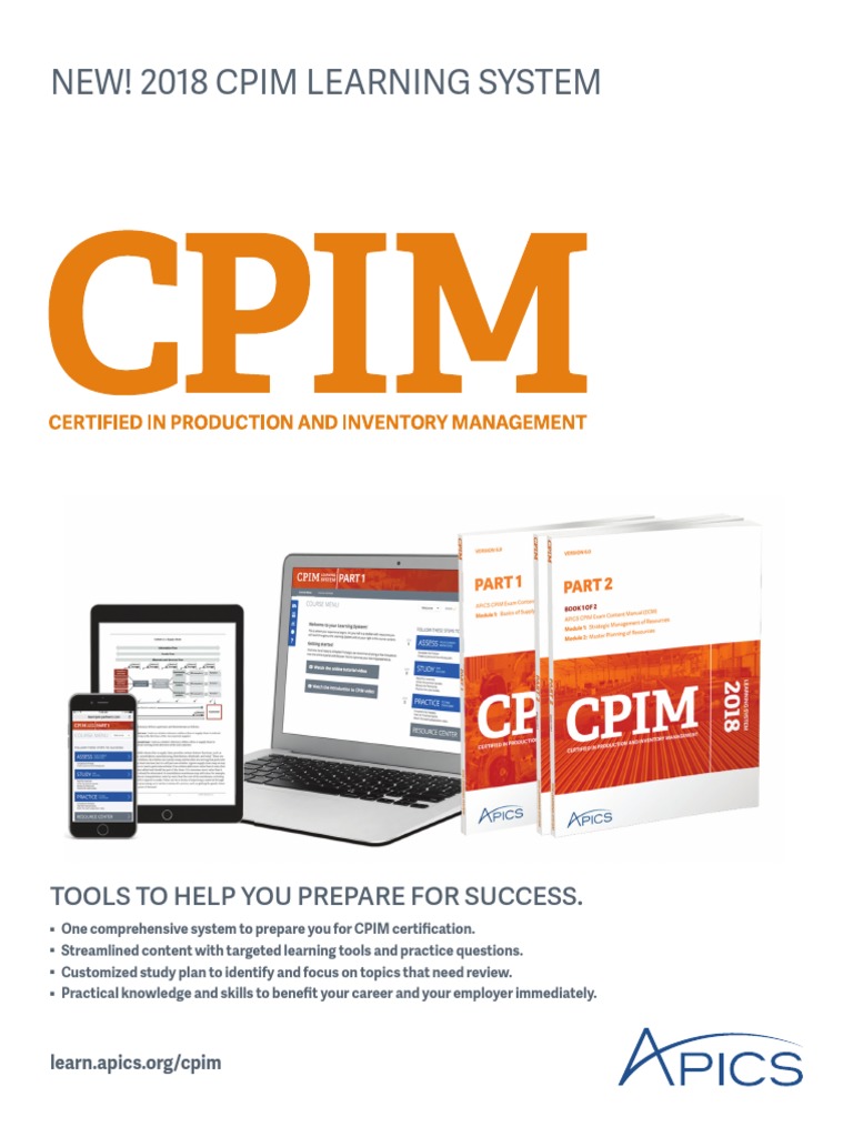 CPIM Learning System Brochure PDF | PDF | Test (Assessment) | Supply Chain
