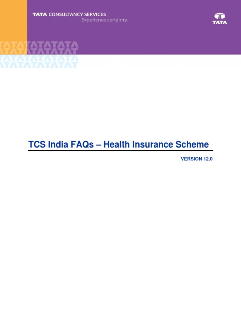 TCS India FAQs | PDF | Identity Document | Insurance