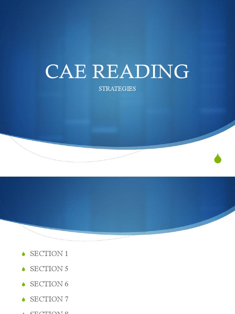 Cae Reading | PDF | Technology & Engineering