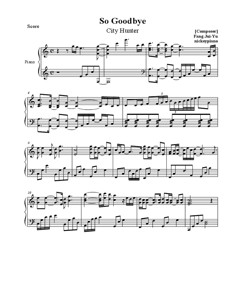 So Goodbye PDF | PDF