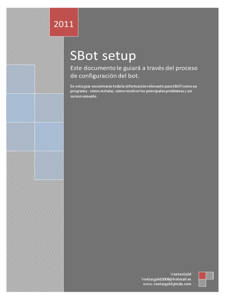 Configuración SBot 2011 | PDF | Point and Click | Internet Bot