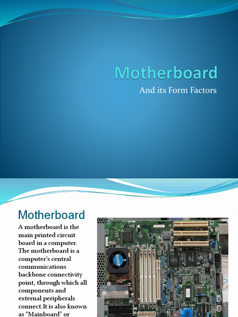 And Its Form Factors | PDF | Personal Computers | Ibm Pc Compatibles