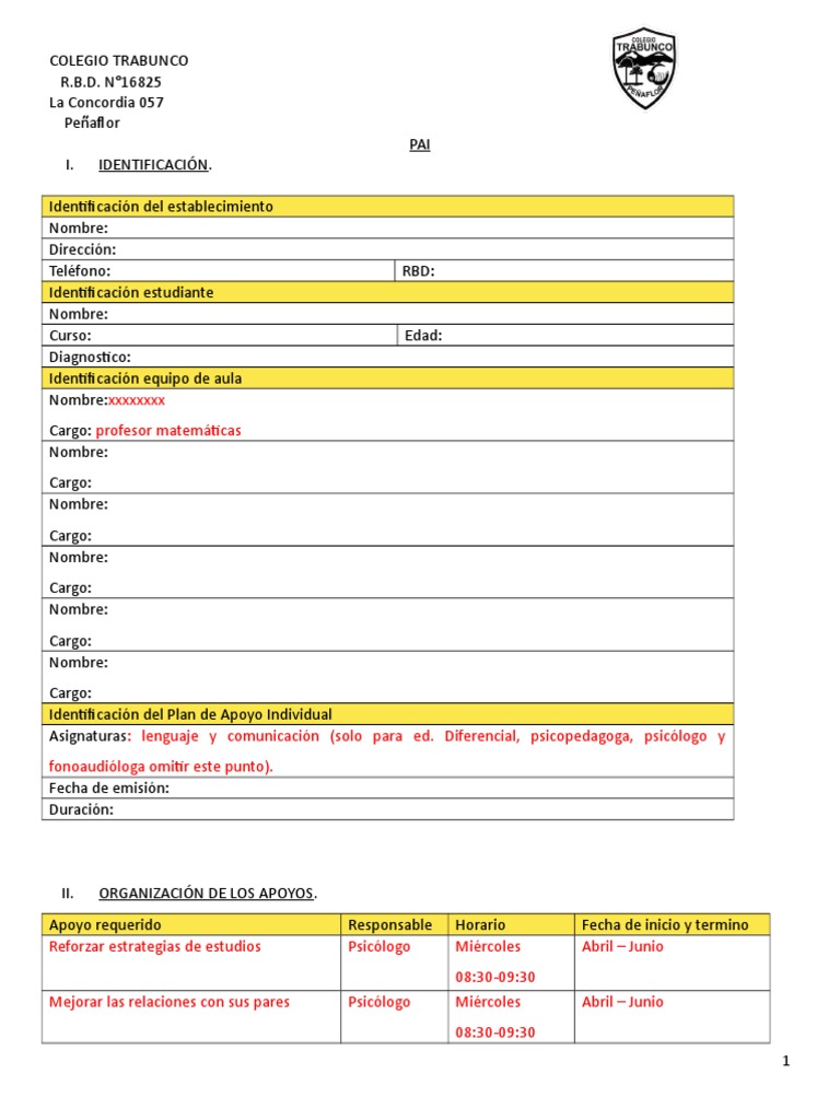 PAI 2019 Con Ejemplos | PDF | Cognición | Sicología