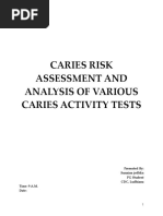 Caries - Risk - Assessment - Form ADA | PDF