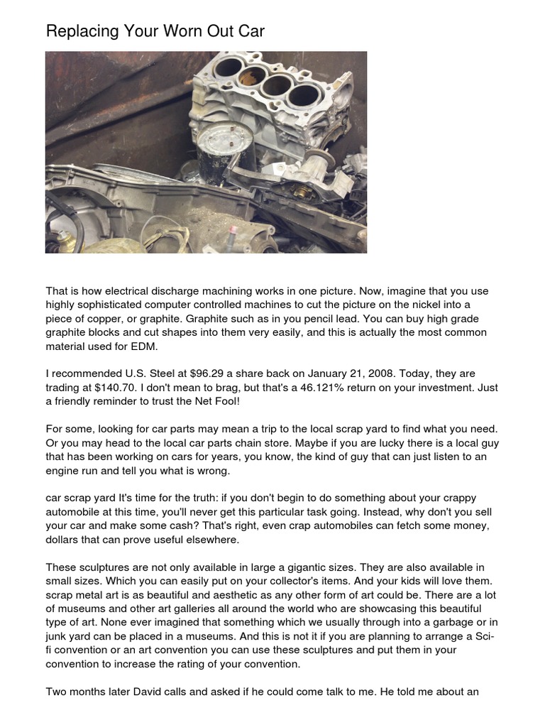 Replacing Your Worn Out Car | PDF