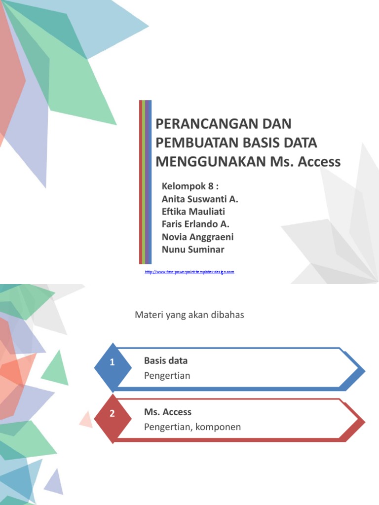 Perancangan Database Menggunakan Ms. Access | PDF
