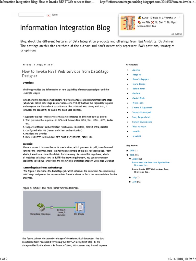 How To Invoke Rest Web Services From Datastage Designer Pdf Json Representational State 3731