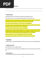 Anchoring Script For Sports Day Prize Distribution Ceremony | PDF