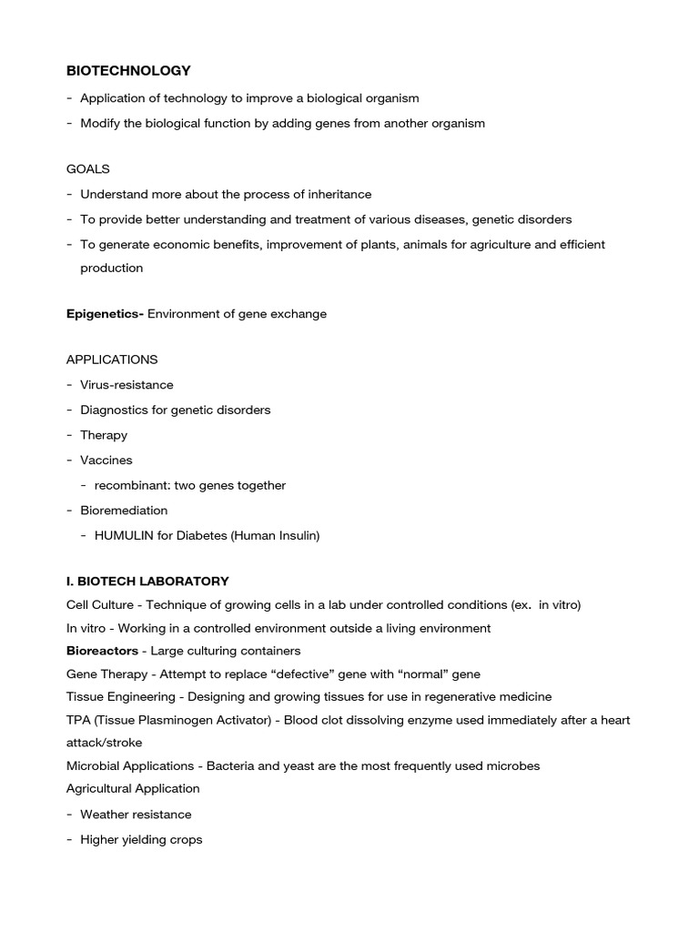 Biotechnology: Epigenetics-Environment of Gene Exchange | PDF | Genetic ...