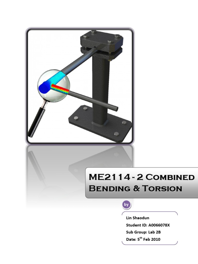 Combined Bending and Torsion Analysis | PDF | Bending | Young's Modulus