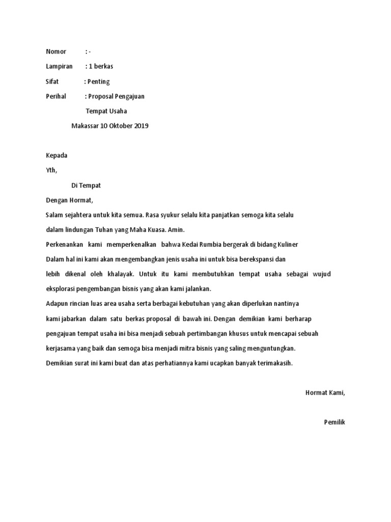 Proposal Cafe | PDF