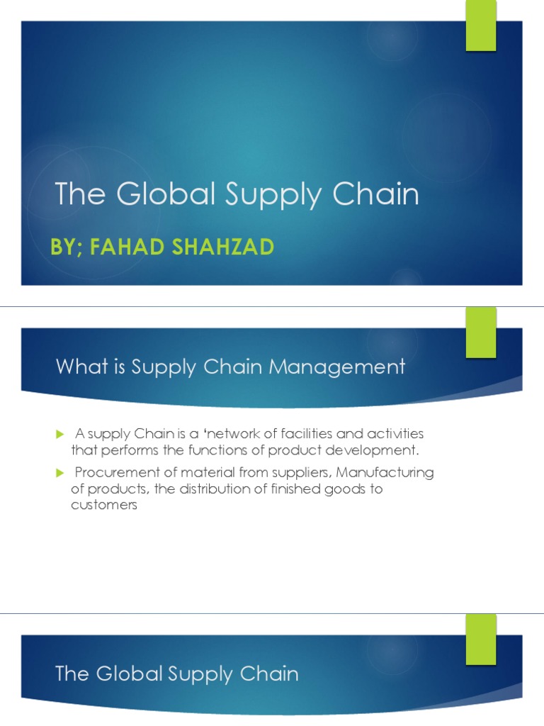 Global Supply Chain Management Guide | PDF